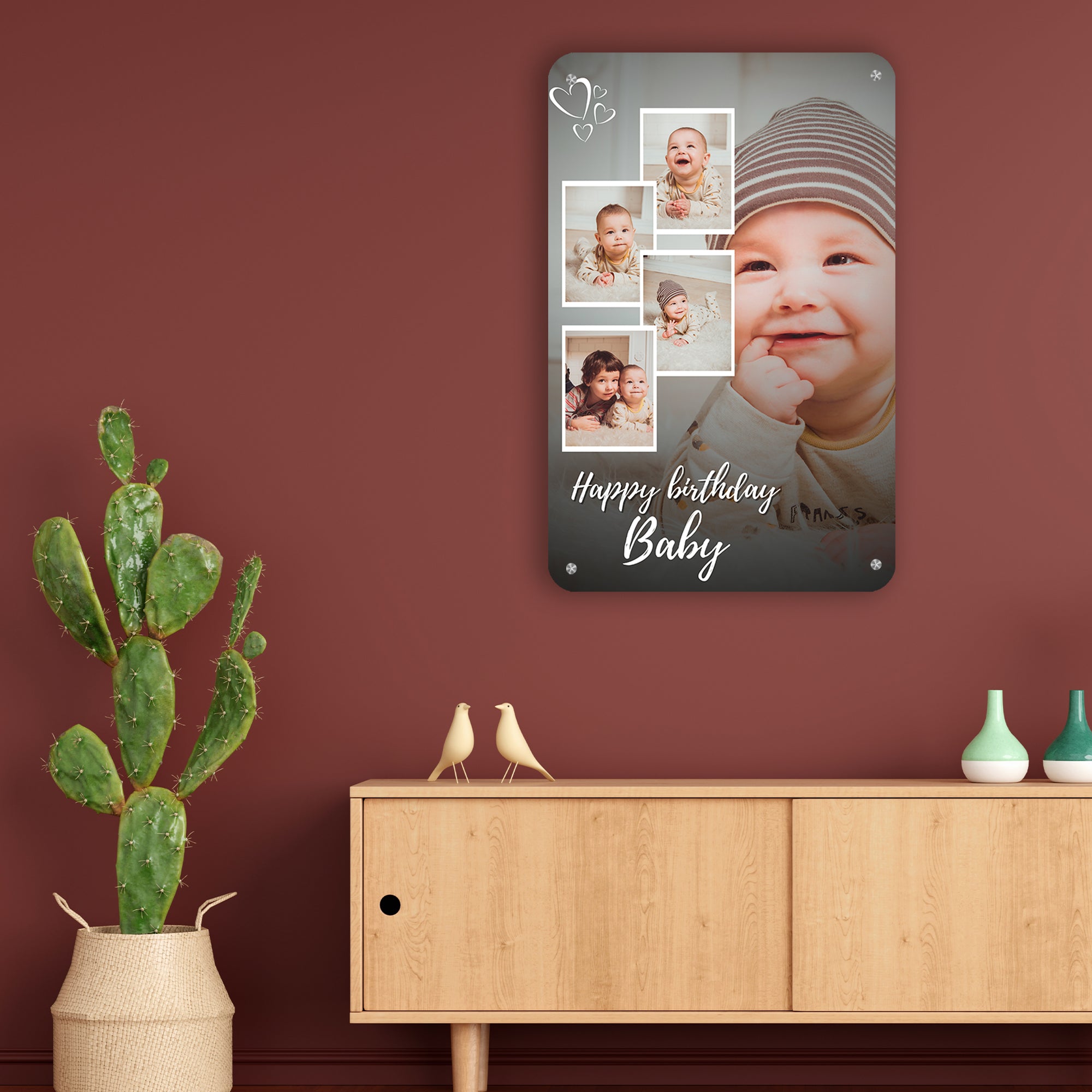 Glow Day Collage - Frame less acrylic wall photo collage – Uniknot